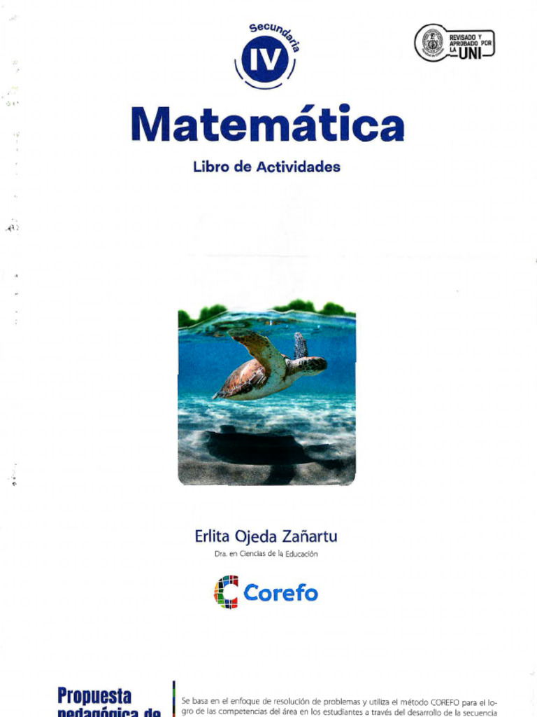 IV Sec Corefo - Matematica Libro de Actividades | PDF