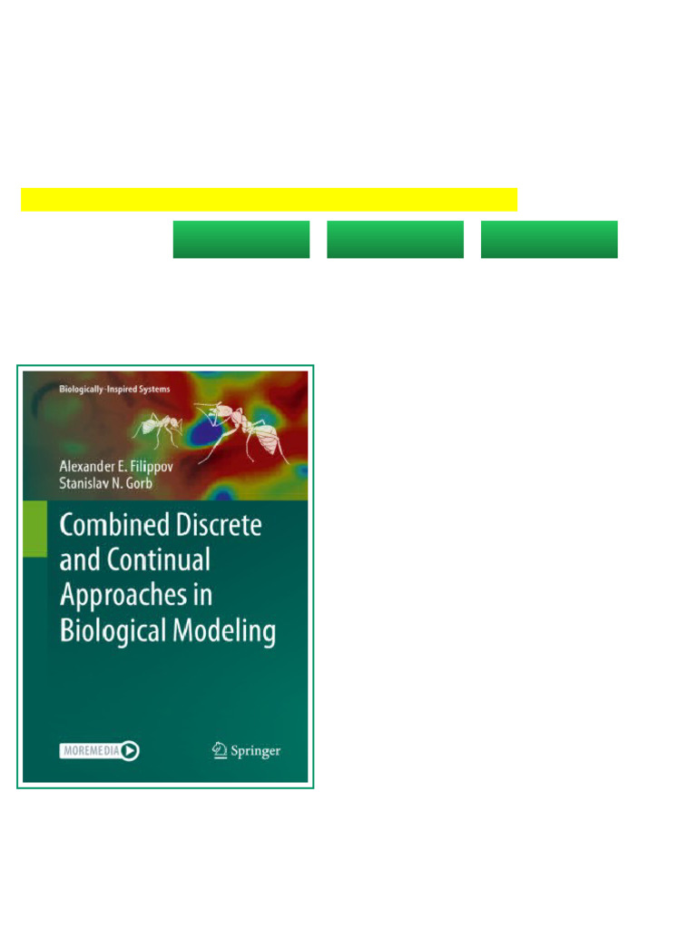 Combined Discrete and Continual Approaches in Biological Modelling ...