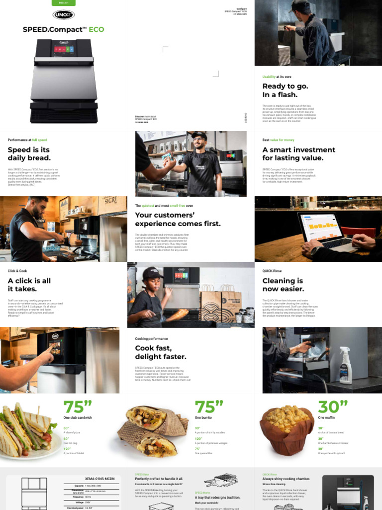 SPEED.Compact™ ECO: Fast Cooking Oven | PDF