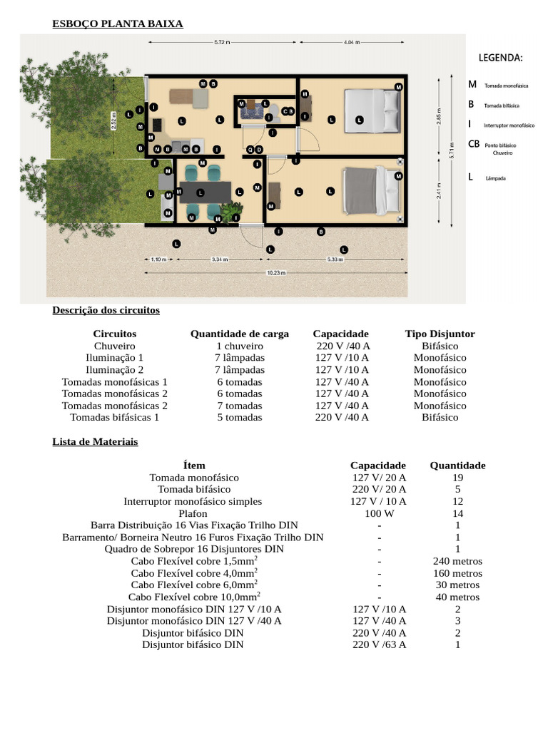 planta_baixa_lista_materiais | PDF