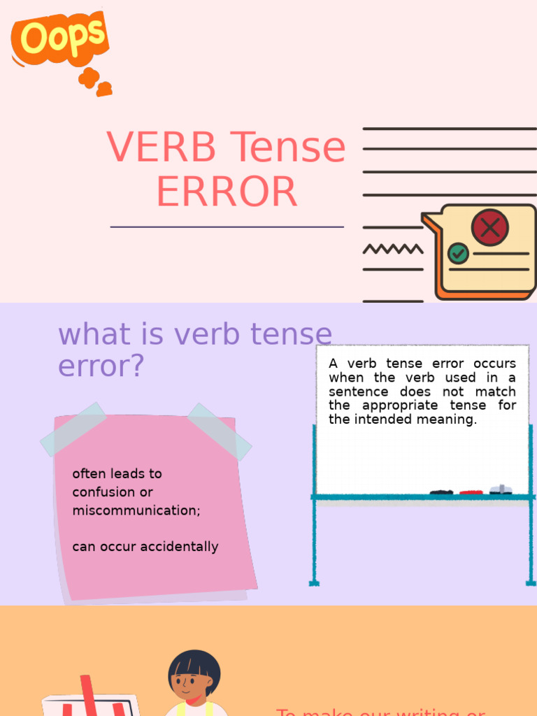 Understanding Verb Tense Errors | PDF | Grammatical Tense | Verb