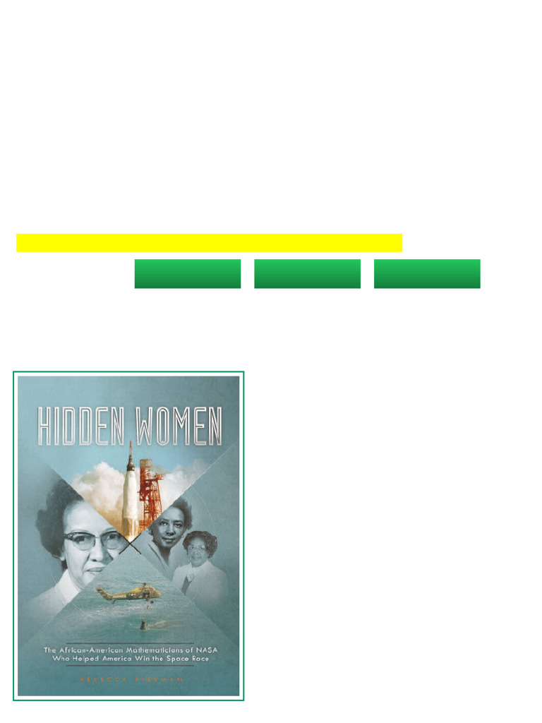(Ebook) Hidden Women: The African-American Mathematicians of NASA Who ...