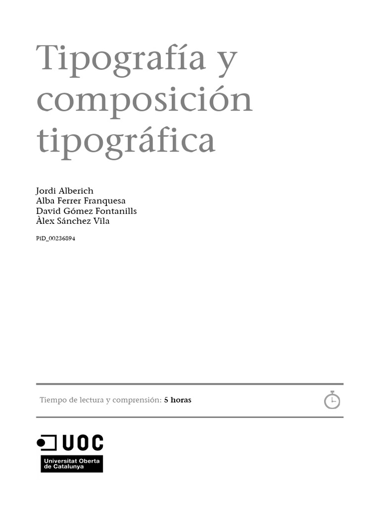 Tipografía y Composición Gráfica | PDF | Tipografía | Reconocimiento ...
