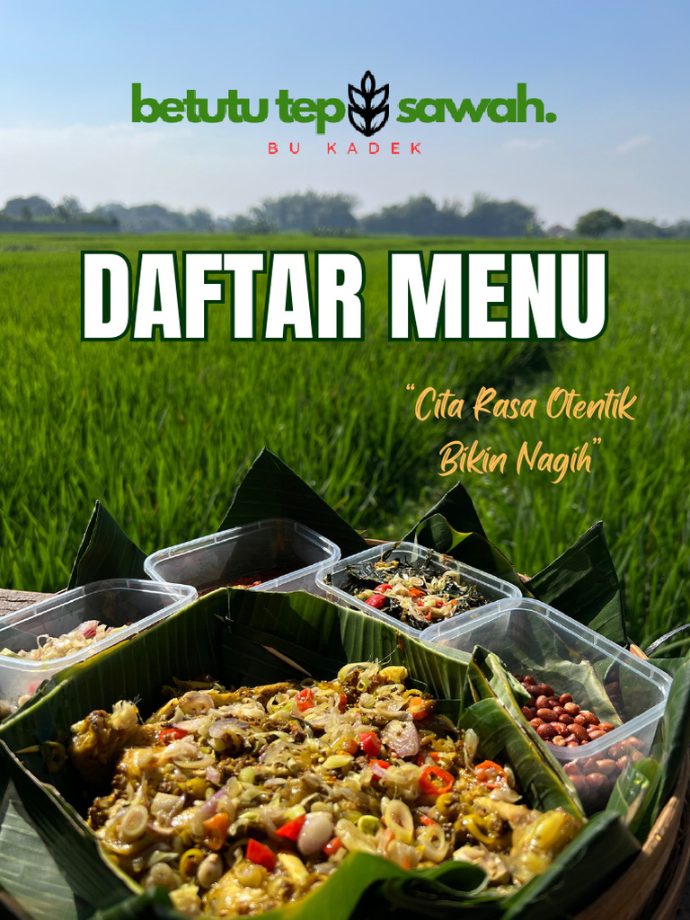 Menu Betutu Tepi Sawah Bu Kadek New | PDF