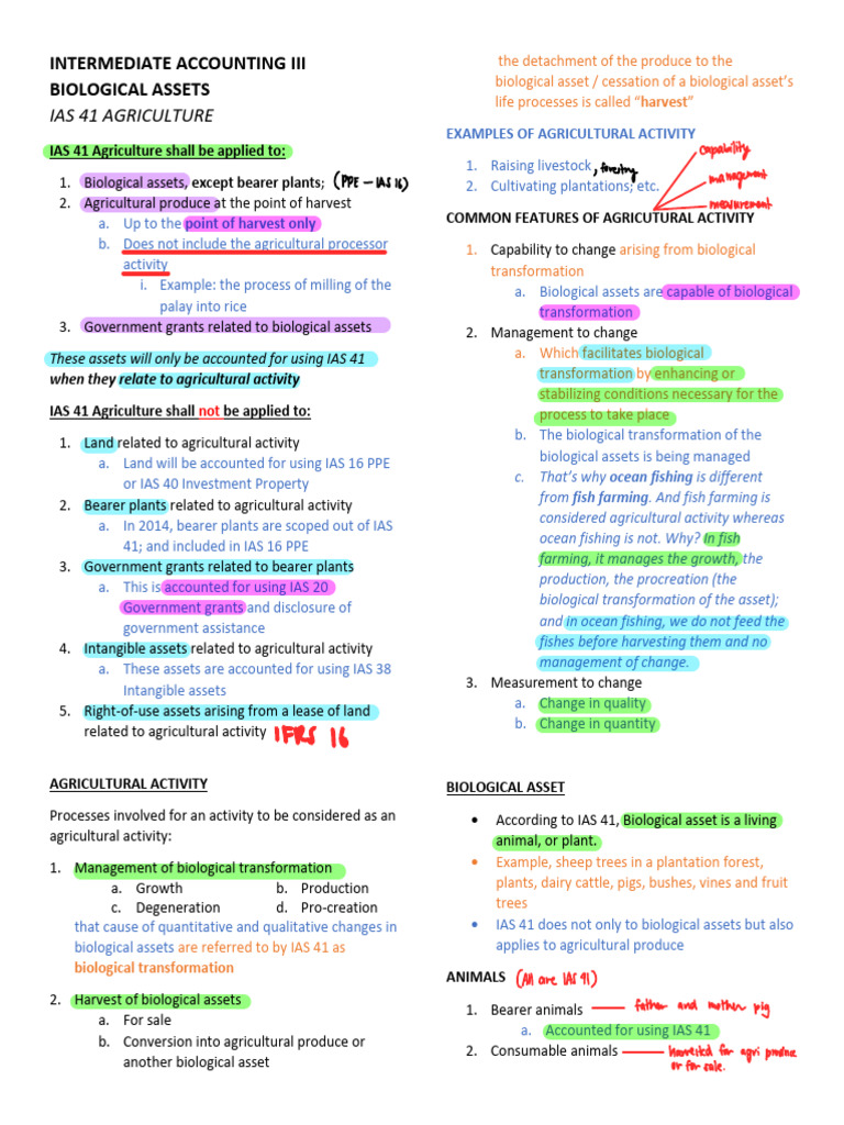 Biological Assets by Sir Caliwan | PDF | Fair Value | Agriculture