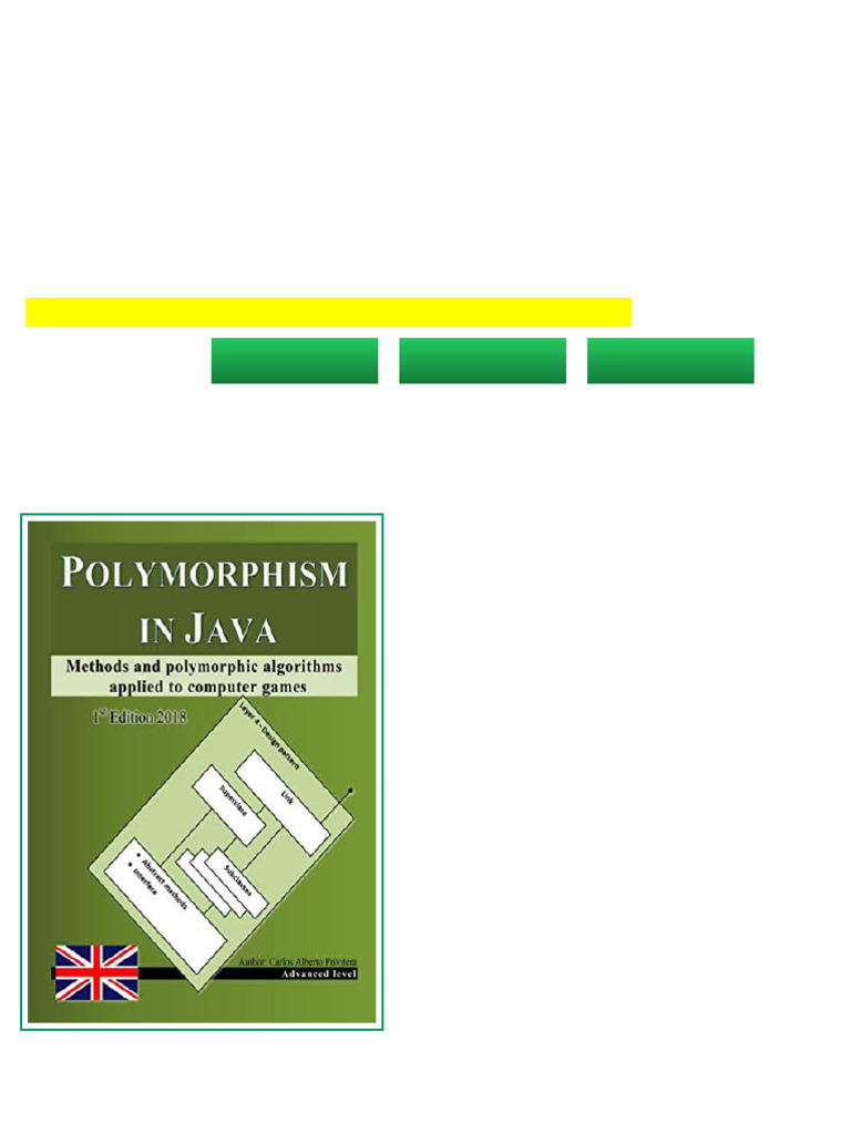 (Ebook) Polymorphism in Java: Methods and polymorphic algorithms ...