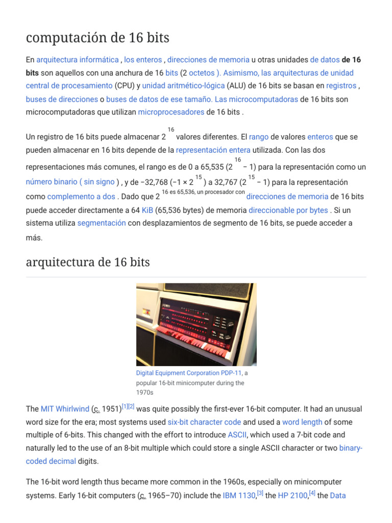 16-Bit Computer Architecture Overview | PDF | Computer Architecture ...