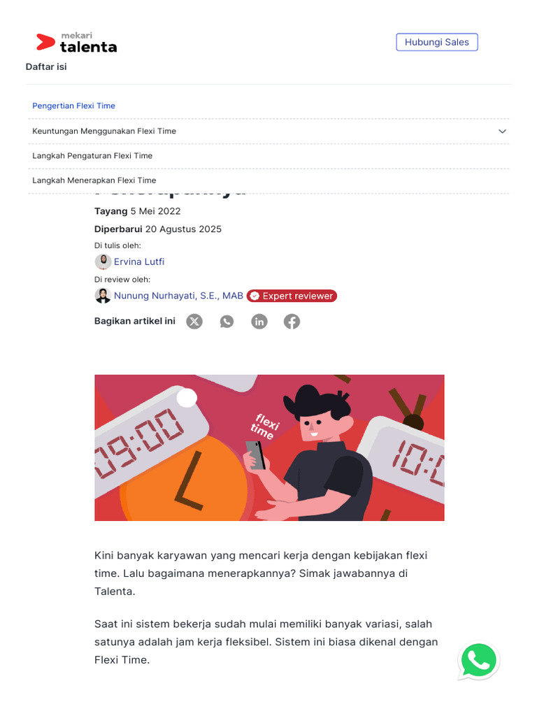 Keuntungan dan Penerapan Flexi Time | PDF