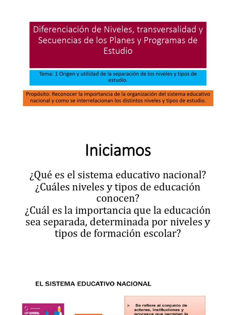 Niveles y Tipos de Educación en México | PDF