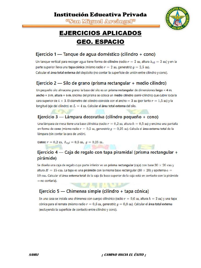 Geo Espacio Ficha de Areas | PDF