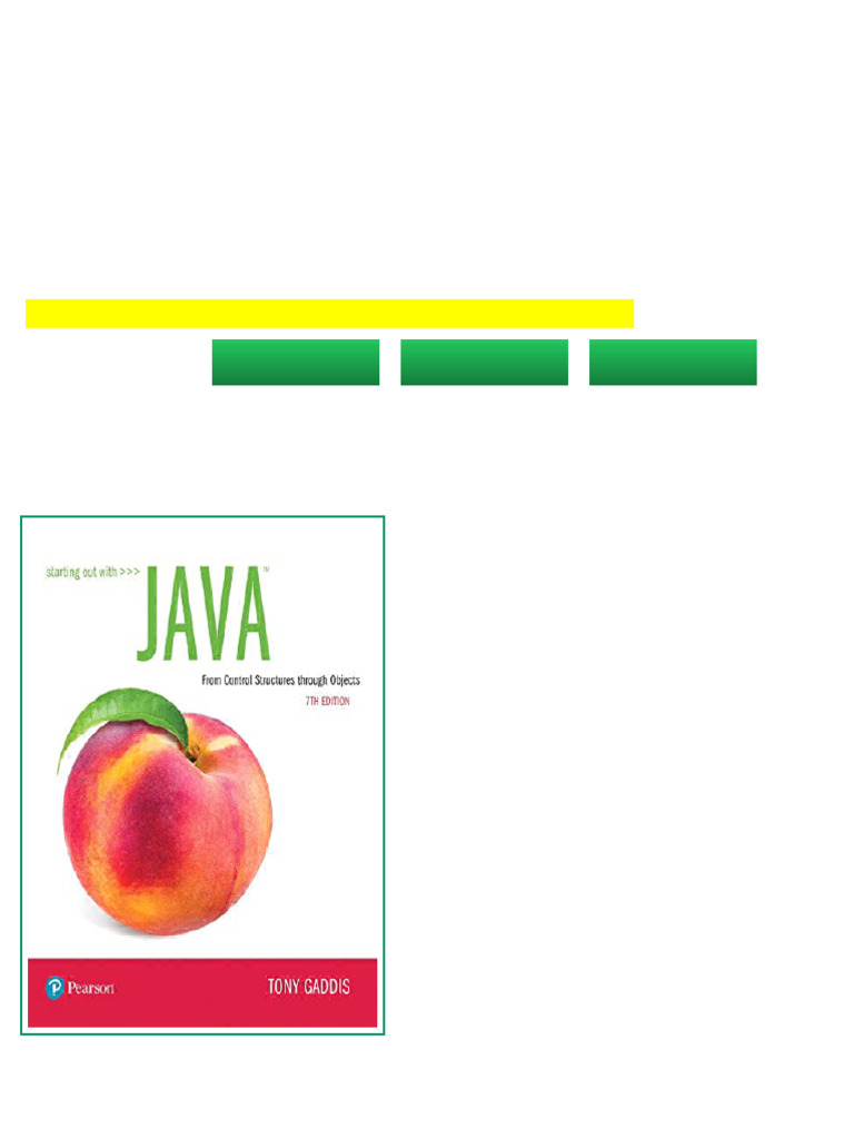 (Ebook) Starting Out with Java: From Control Structures through Objects ...