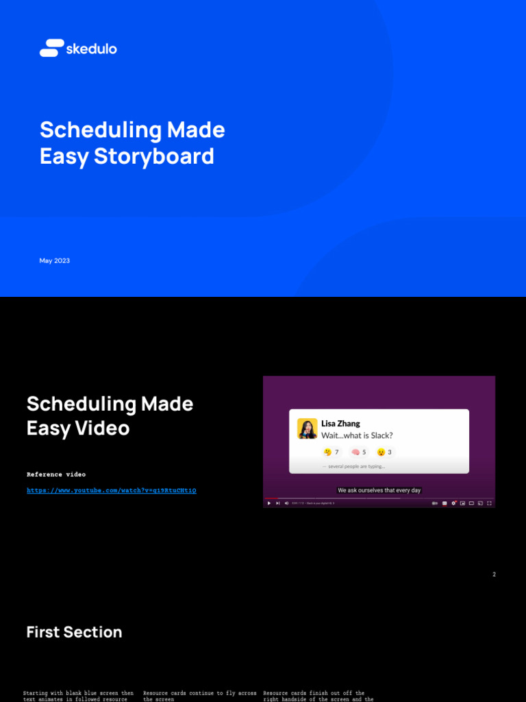 Scheduling Made Easy Storyboard | PDF | Button (Computing) | Camera