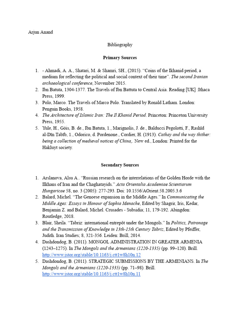 Honors Thesis Annotated Bibliography-2 | PDF
