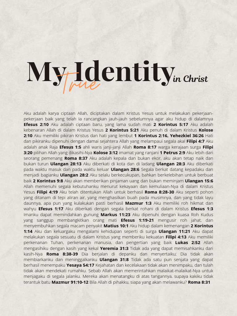 True Identity - 250329 - 075631 | PDF