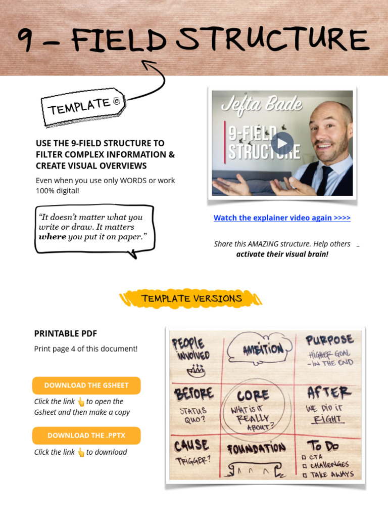 9-Field Structure Template Guide | PDF