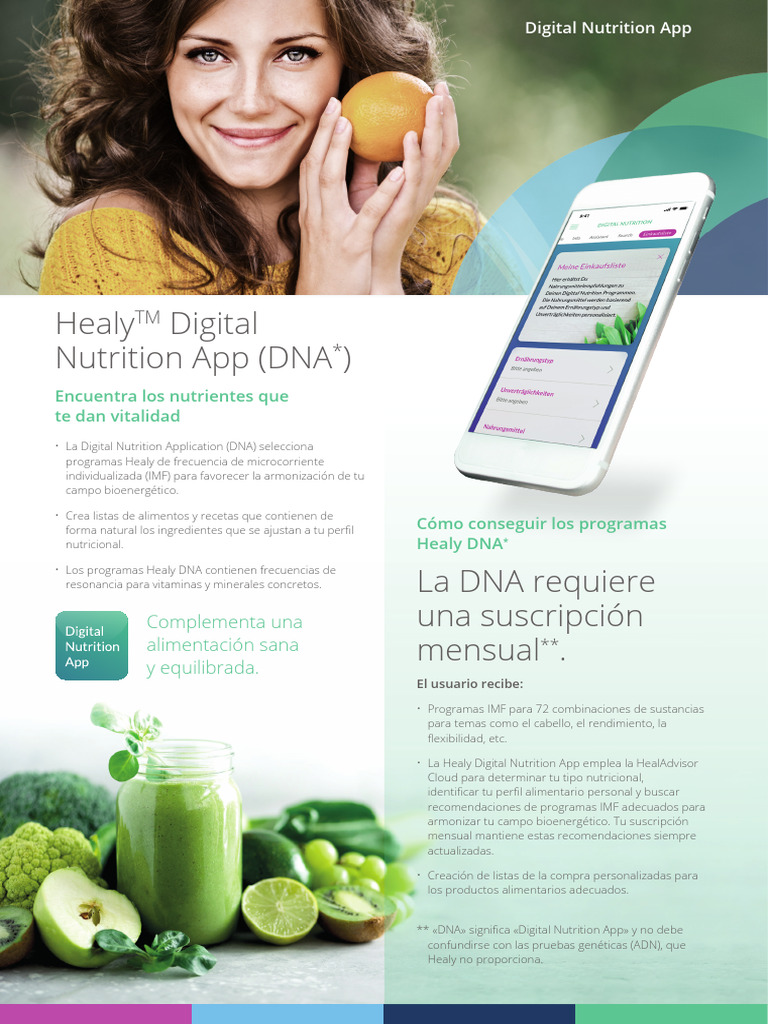 Healy World Flyer Digital Nutrition Es US | PDF | Software de la ...
