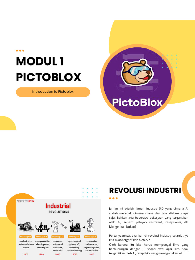 Modul 1 Pictoblox | PDF
