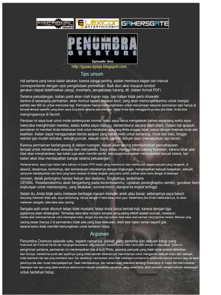 Penumbra Overture | PDF