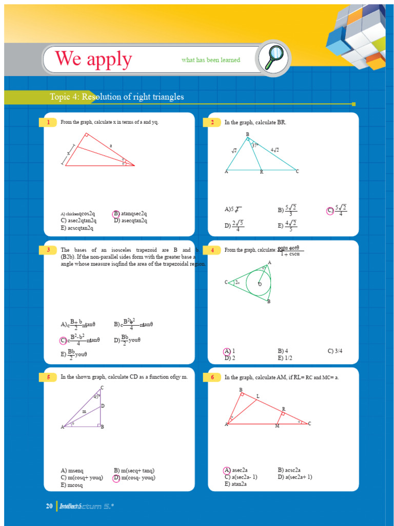 Trigonometry Activities and Calculations | PDF | Triangle | Trigonometry