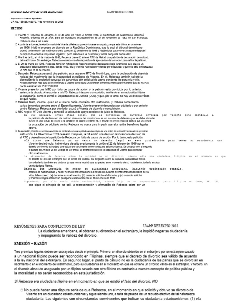 63 Bayot v. Tribunal de Apelaciones | PDF | Divorcio | Anulación