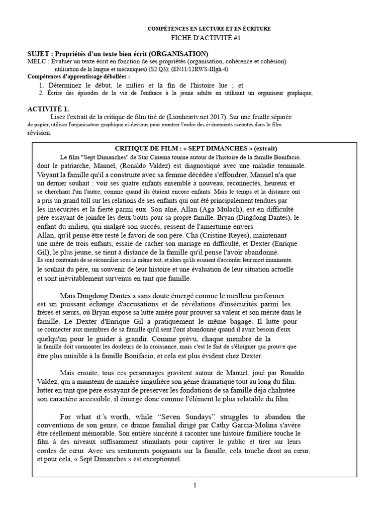 Propriétés d'un texte bien écrit | PDF