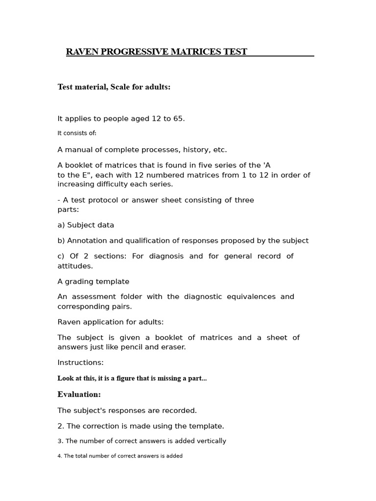 RAVEN Rating | PDF