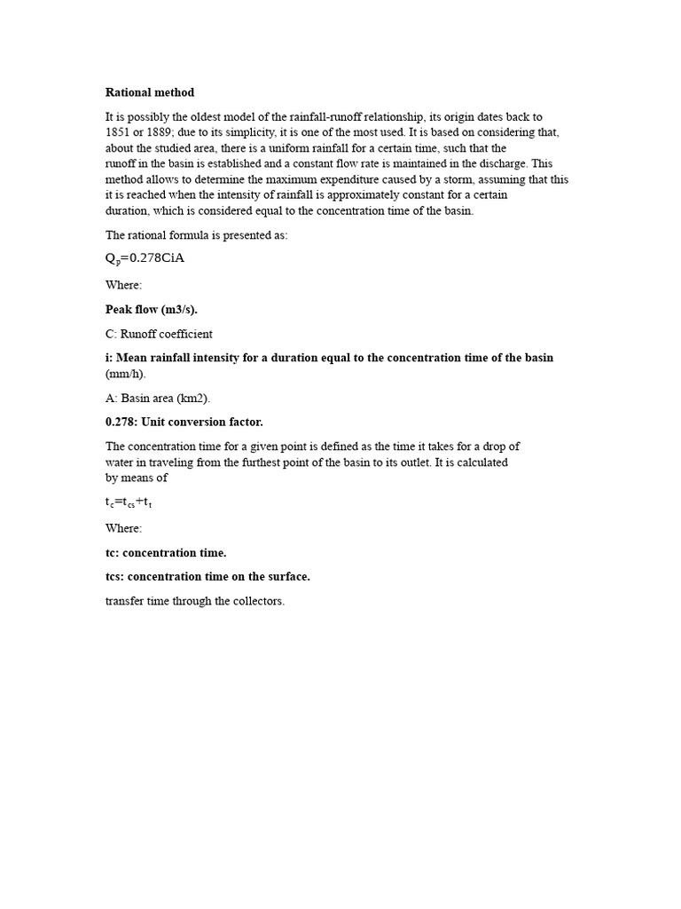 Rational Method | PDF