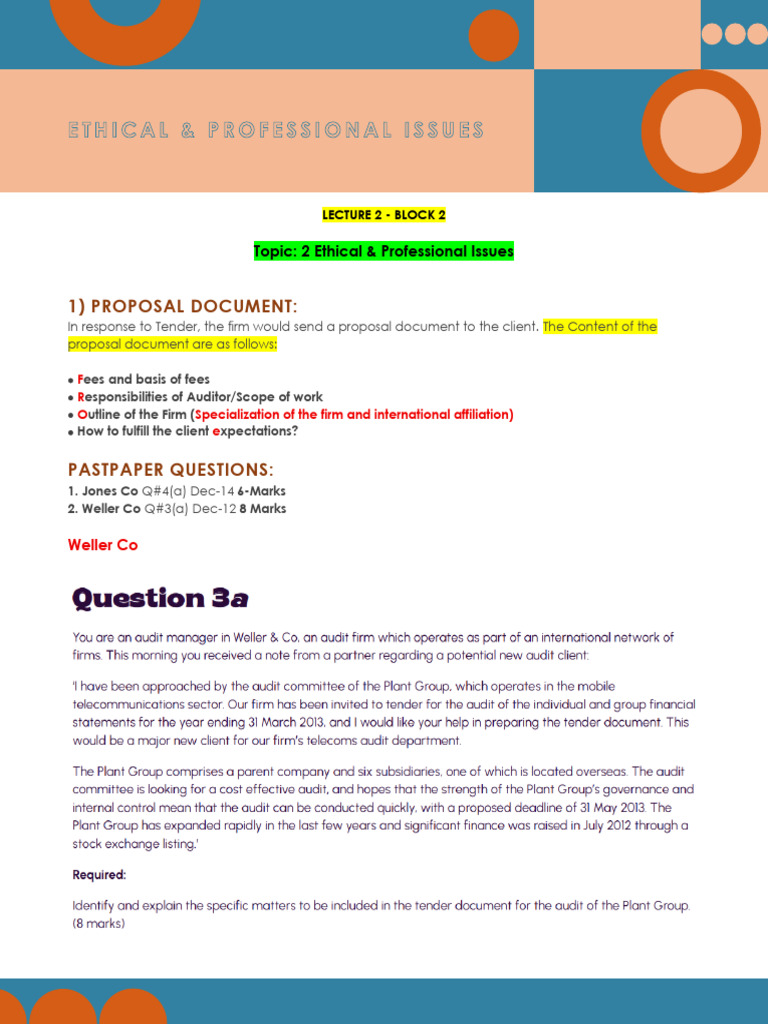 2) Ethical and Professional Issues | PDF
