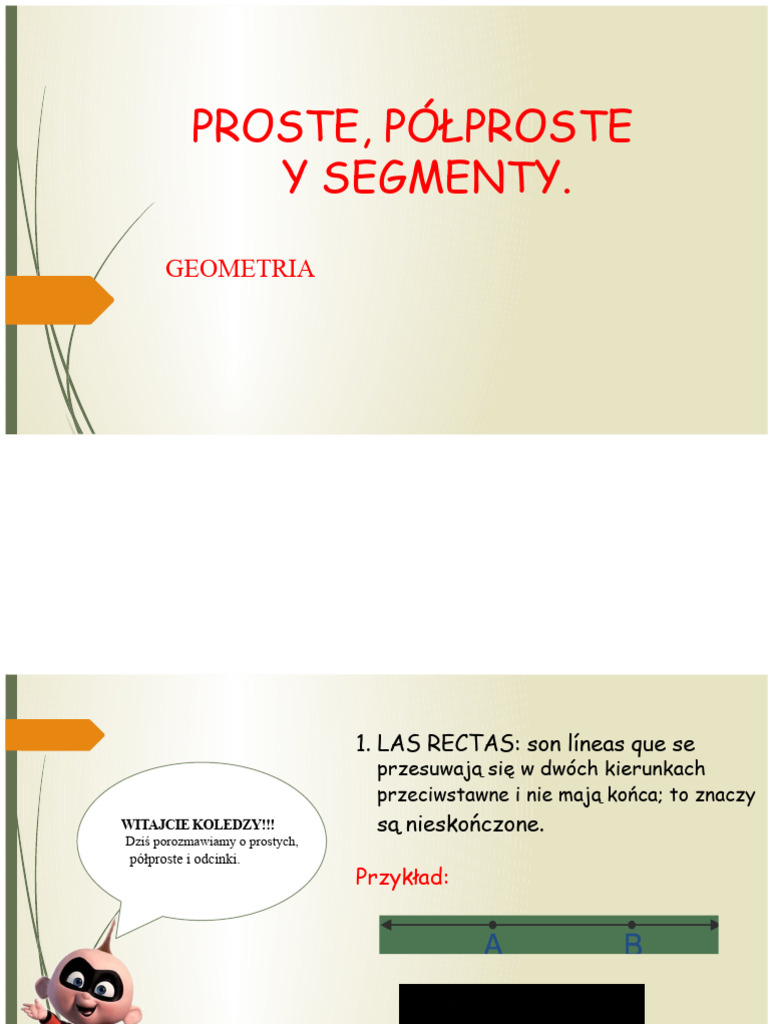 PROSTE, PÓŁPROSTE I ODCINKI 2° i 3° | PDF