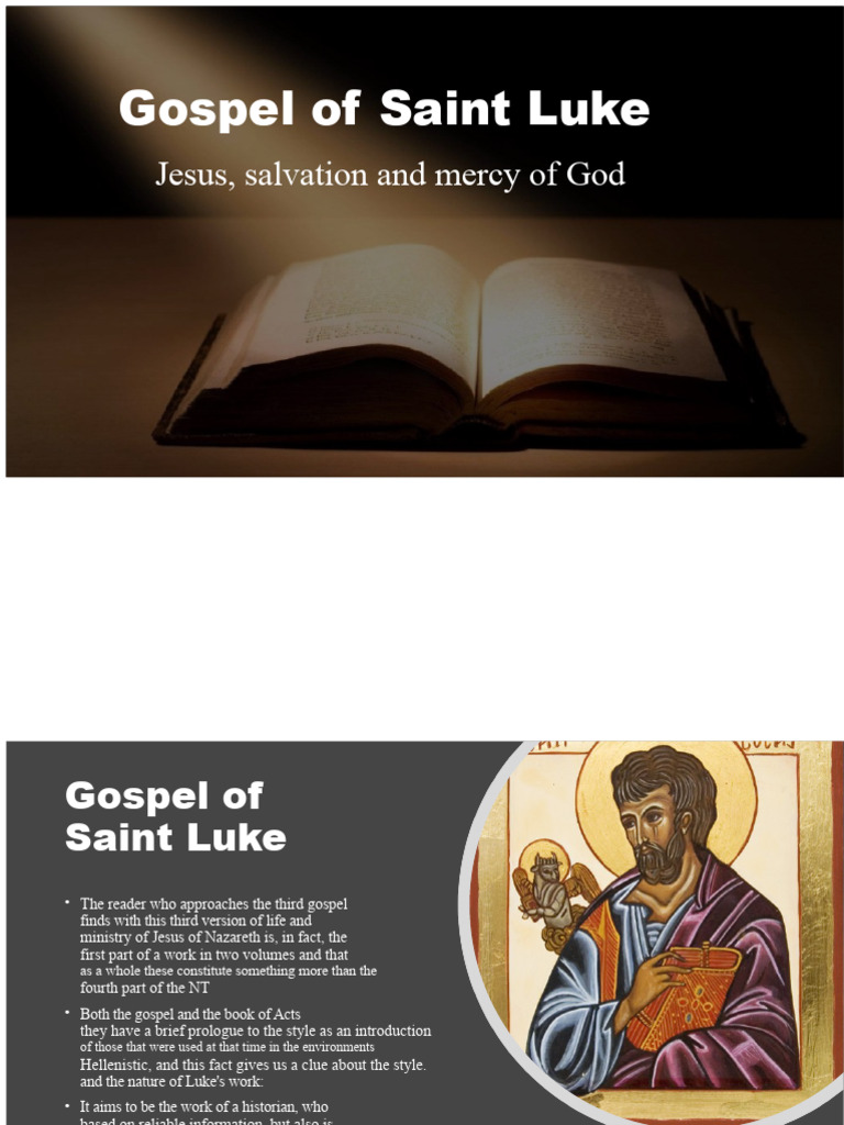 Gospel of Luke | PDF | Jesus | Acts Of The Apostles