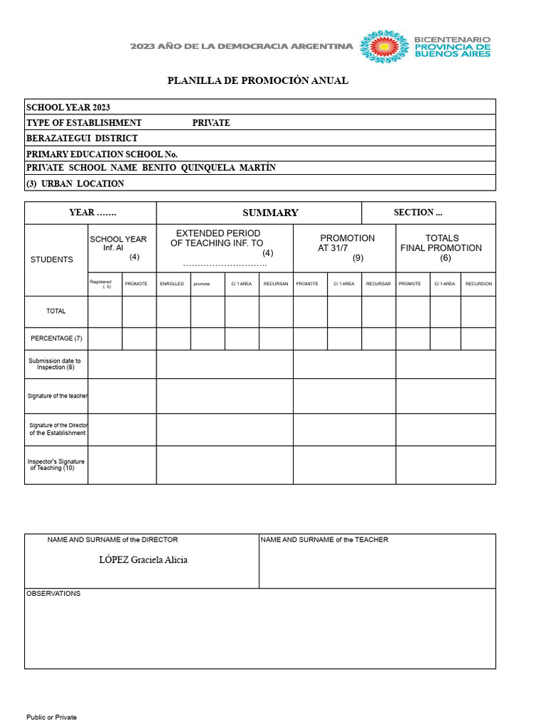 Annual Promotion Plan 2023 - Private School | PDF
