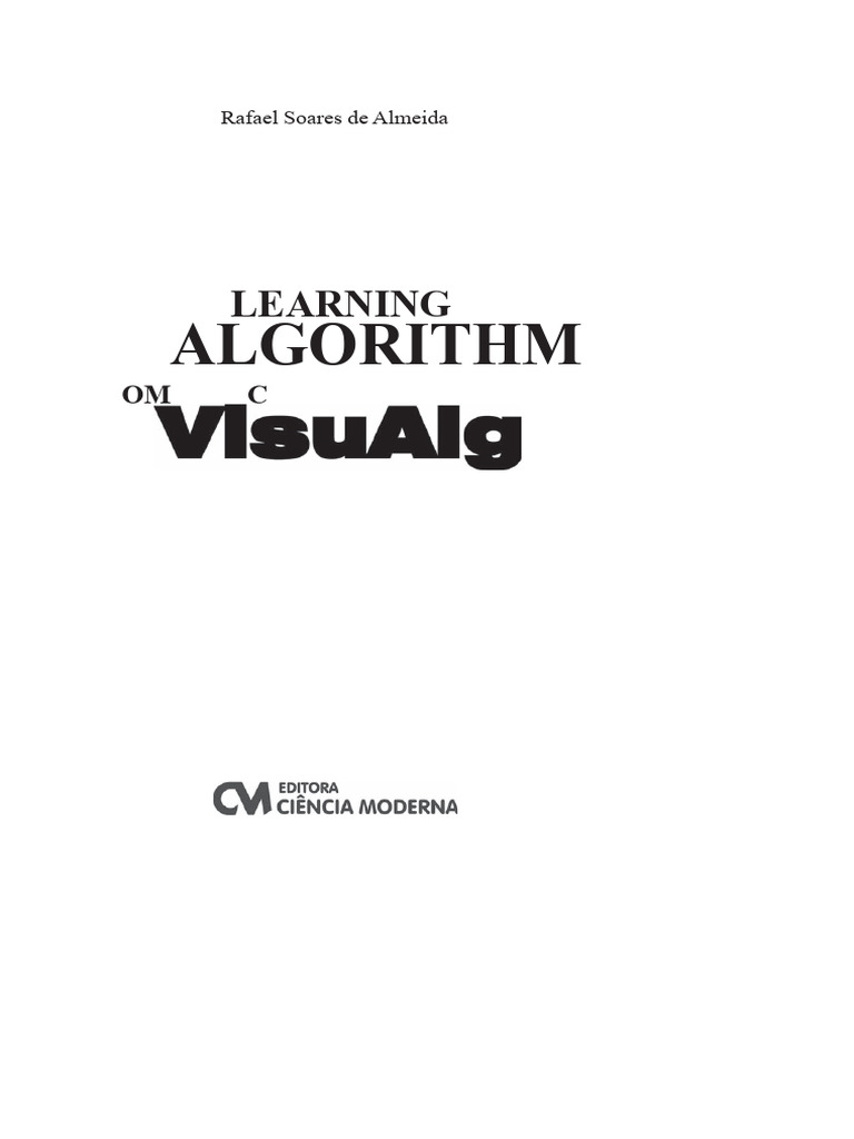 Learning Algorithm With Visualg - Book | PDF | Menu (Computing) | Computer Programming