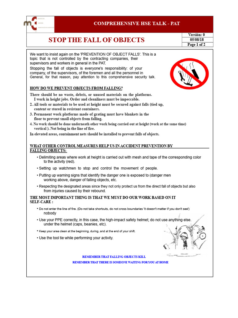 Integral Talk M3 Stop The Fall of Objects Rv1 | PDF | Scaffolding