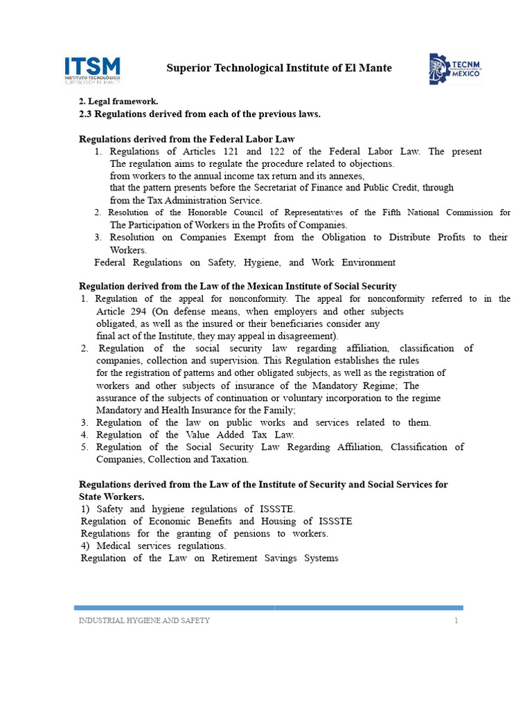 2.3 Regulations Derived From Laws | PDF | Environmental Protection | Taxes