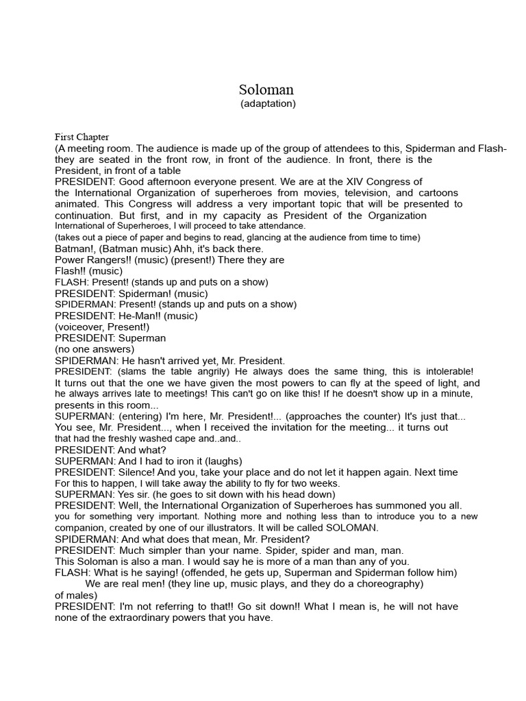 Soloman | PDF | Batman | Spider Man