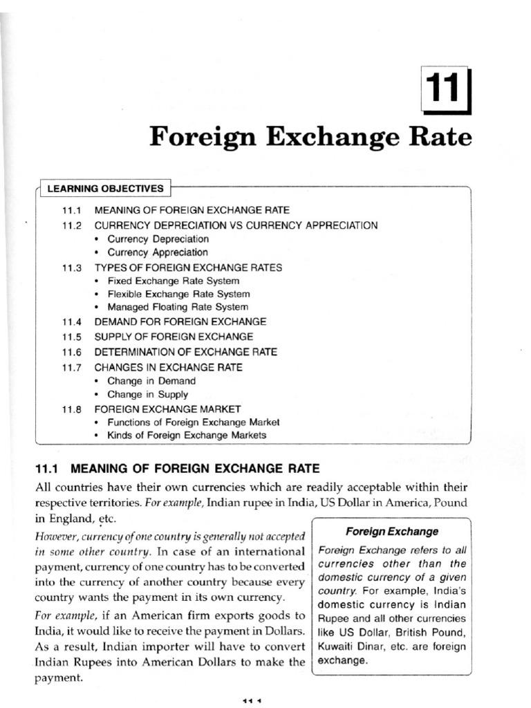 Foreign Exchange Rate | PDF | Exchange Rate | Currency Appreciation And ...