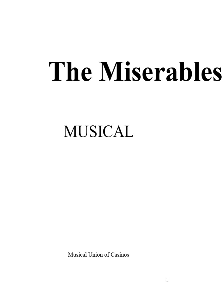 Les Misérables Complete Script César | PDF | Cosette | Les Misérables