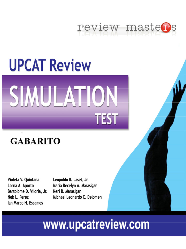 Gabarito da Simulação UPCAT 2011 | PDF
