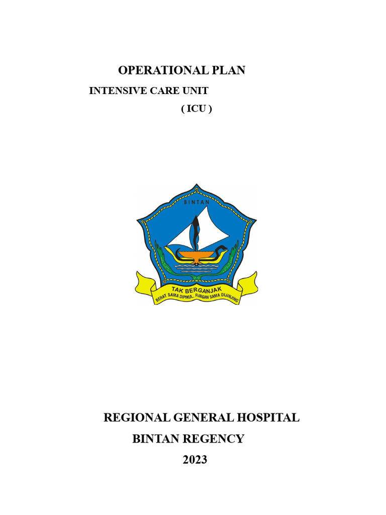 ICU Operational Plan for Bintan Hospital | PDF | Intensive Care Unit ...