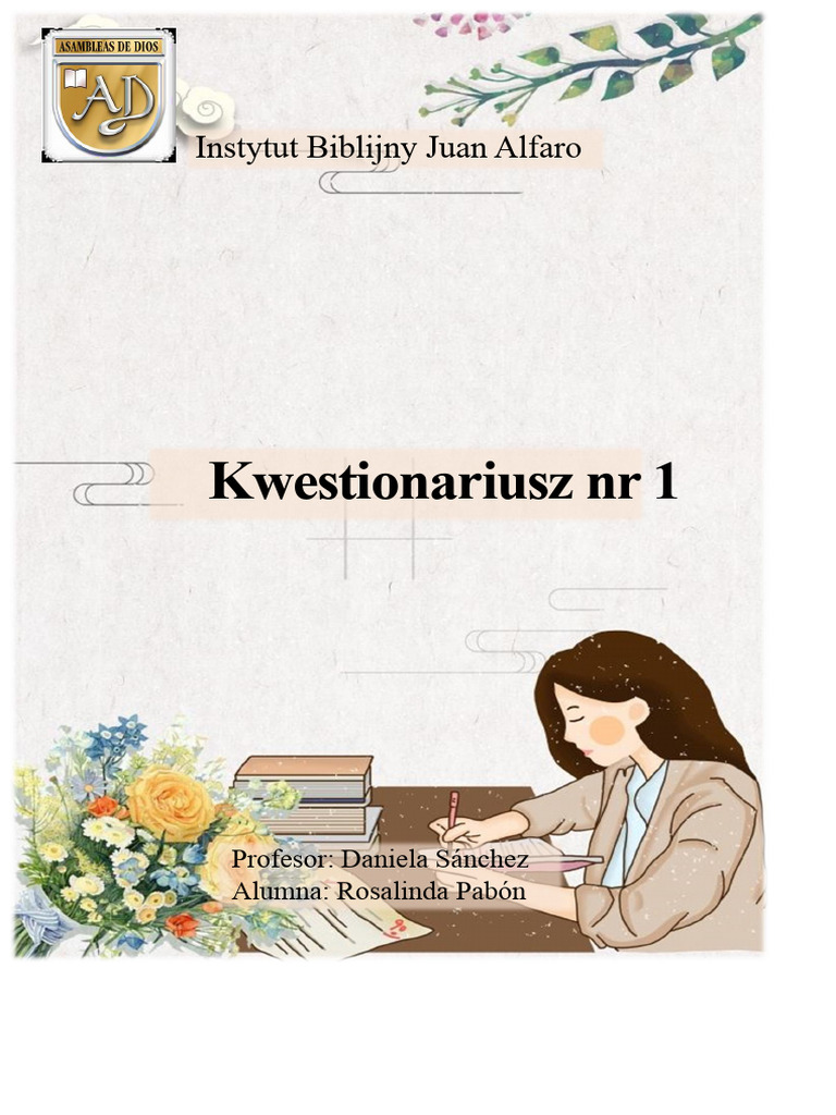 Kwestionariusz # 1 | PDF