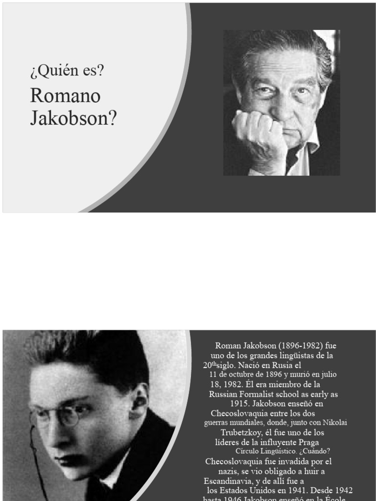 Roman Jakobson: Lingüista y Teórico del Lenguaje | PDF | Educación en ...