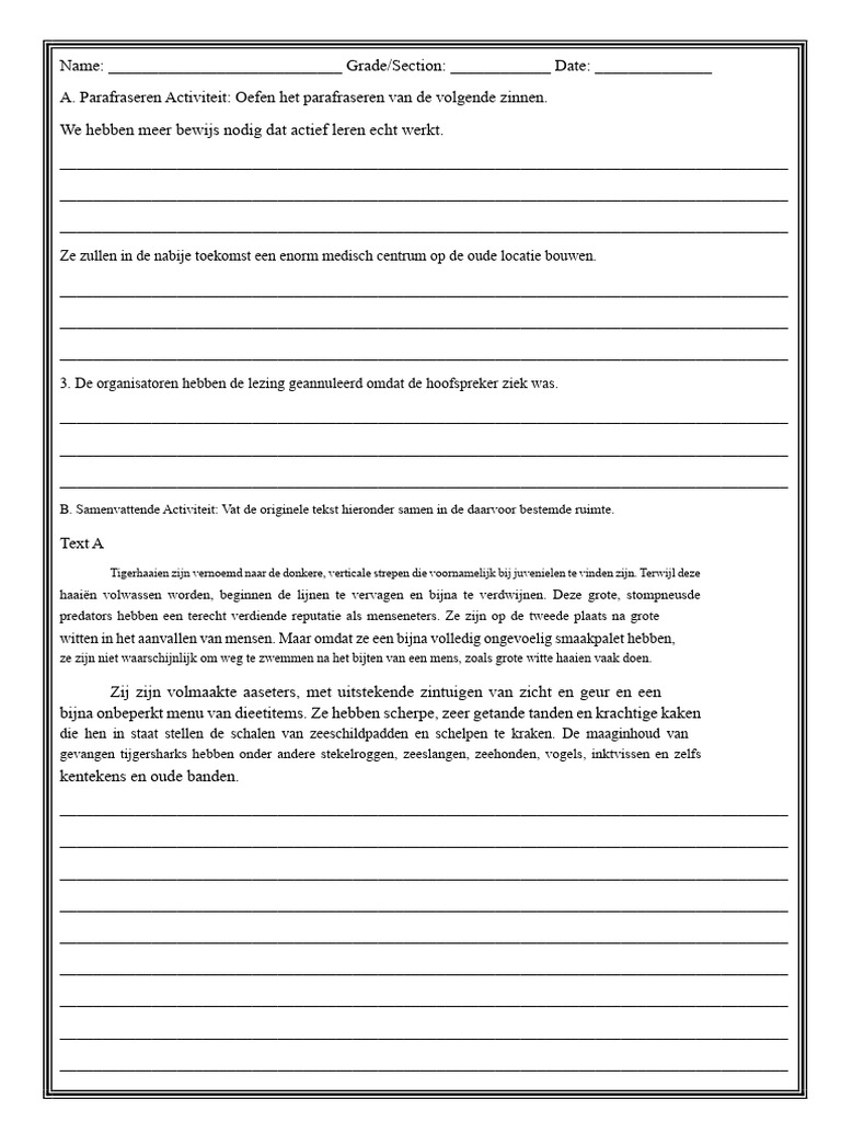 EAPP Activiteiten.docx | PDF