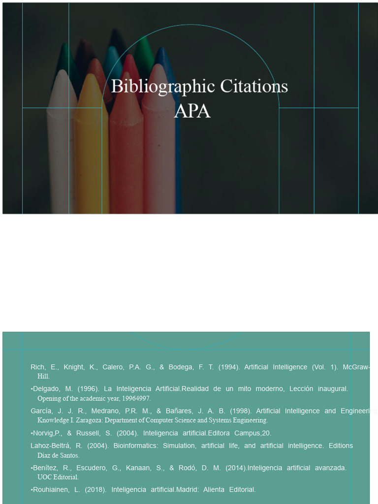 Artificial Intelligence - Bibliographic References | PDF | Artificial Intelligence ...