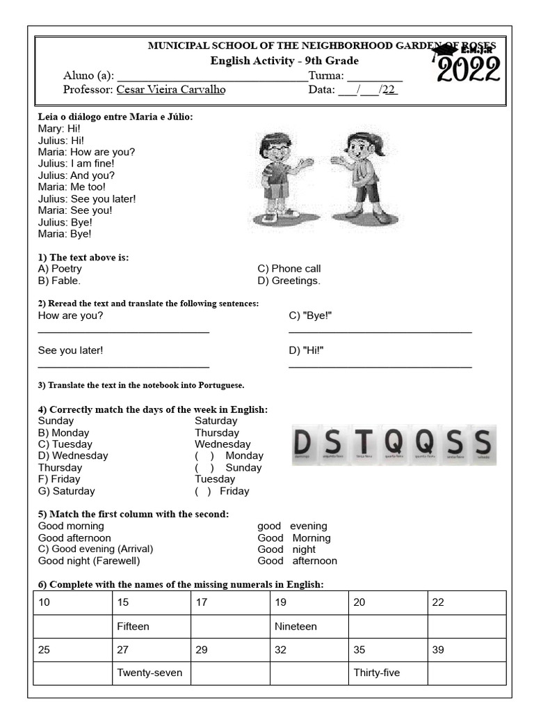 Extra English Activities 1 | PDF