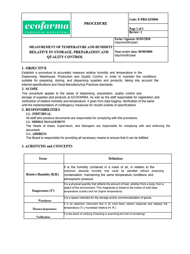 01measurement of Temperature and Relative Humidity | PDF | Humidity ...