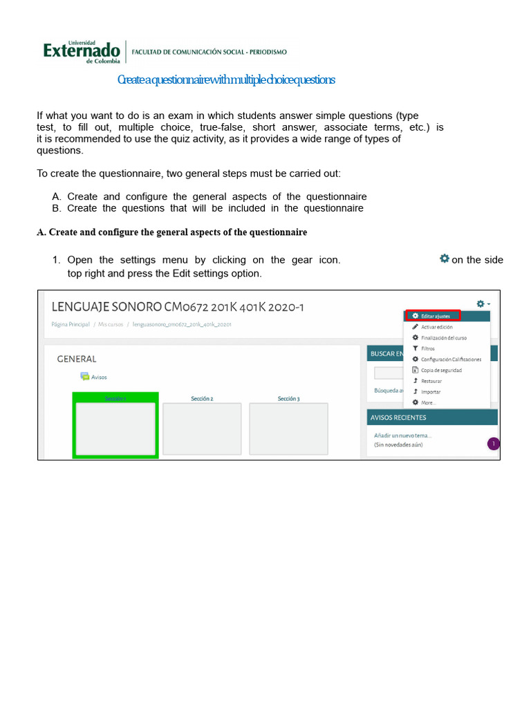 How to Create a Multiple Choice Questionnaire | PDF | Multiple Choice ...