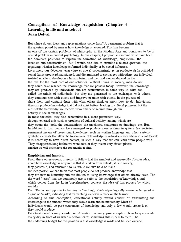 Conceptions About Knowledge Acquisition - DeLVAL - Chapter 4 of ...