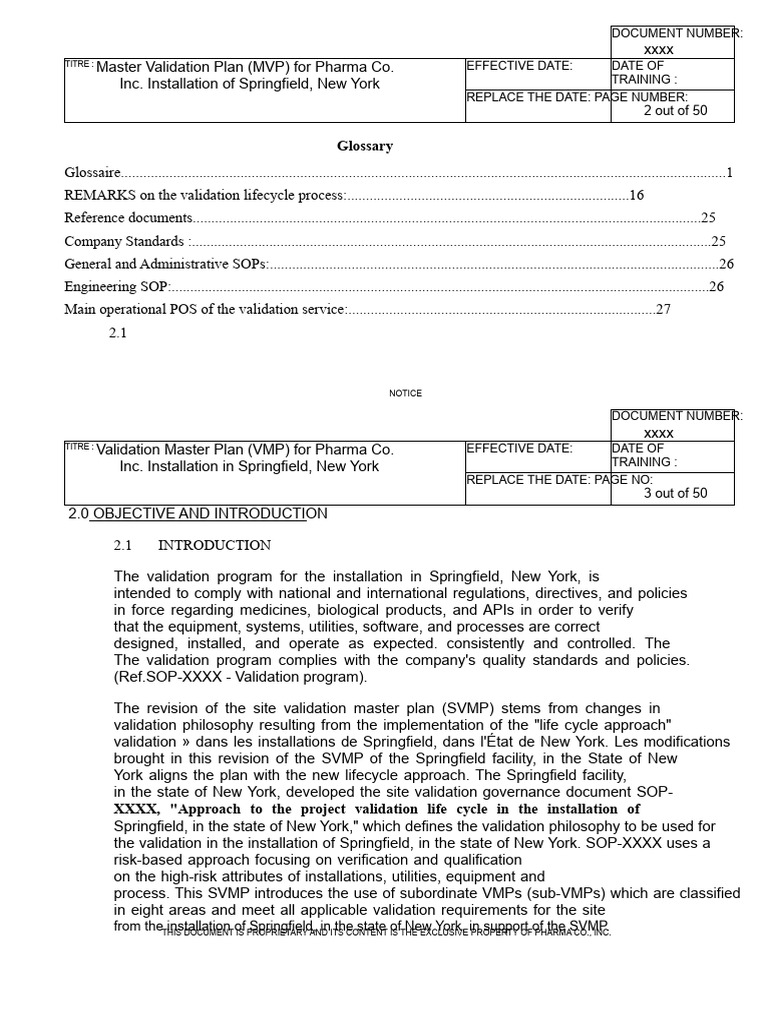 Validation Master Plan PDF | PDF | Verification And Validation