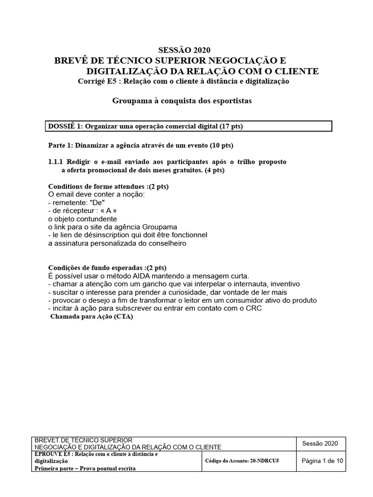 bts_ndrc_nc_corrige_sujet_-e5_-2020_groupama | PDF | Aplicativo para celular | Marketing