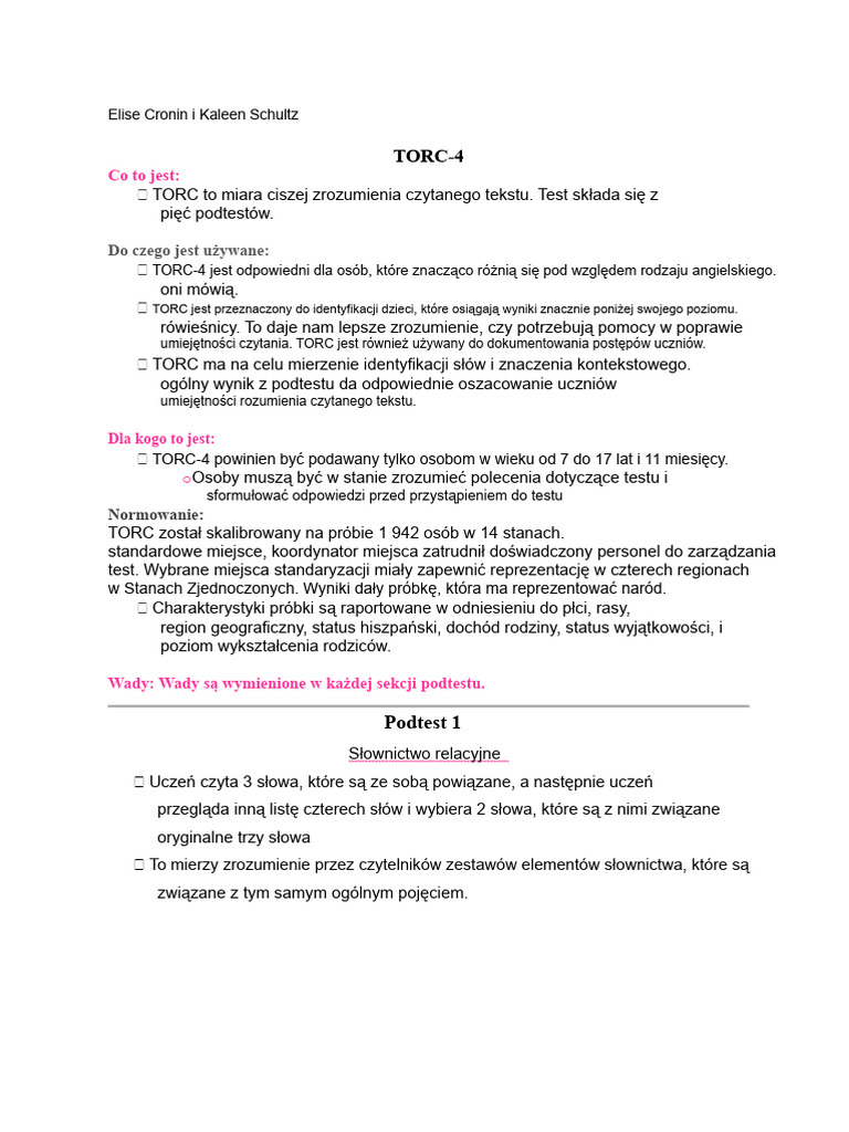 Torc 4 Abscohort1 - Skompresowane | PDF